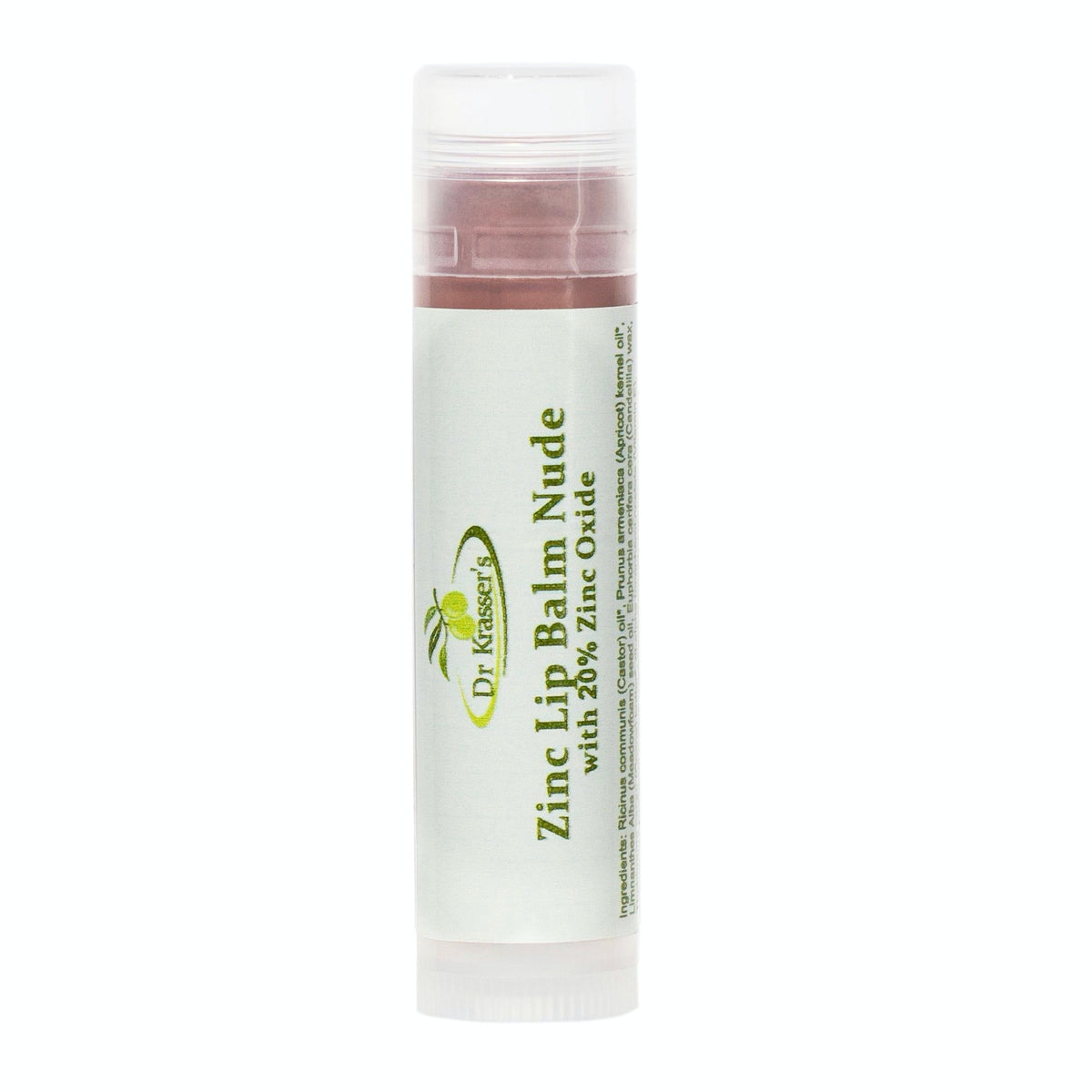 Zinc Lip Balm Nude With 20 Zinc Oxide Dr Krassers Care Products